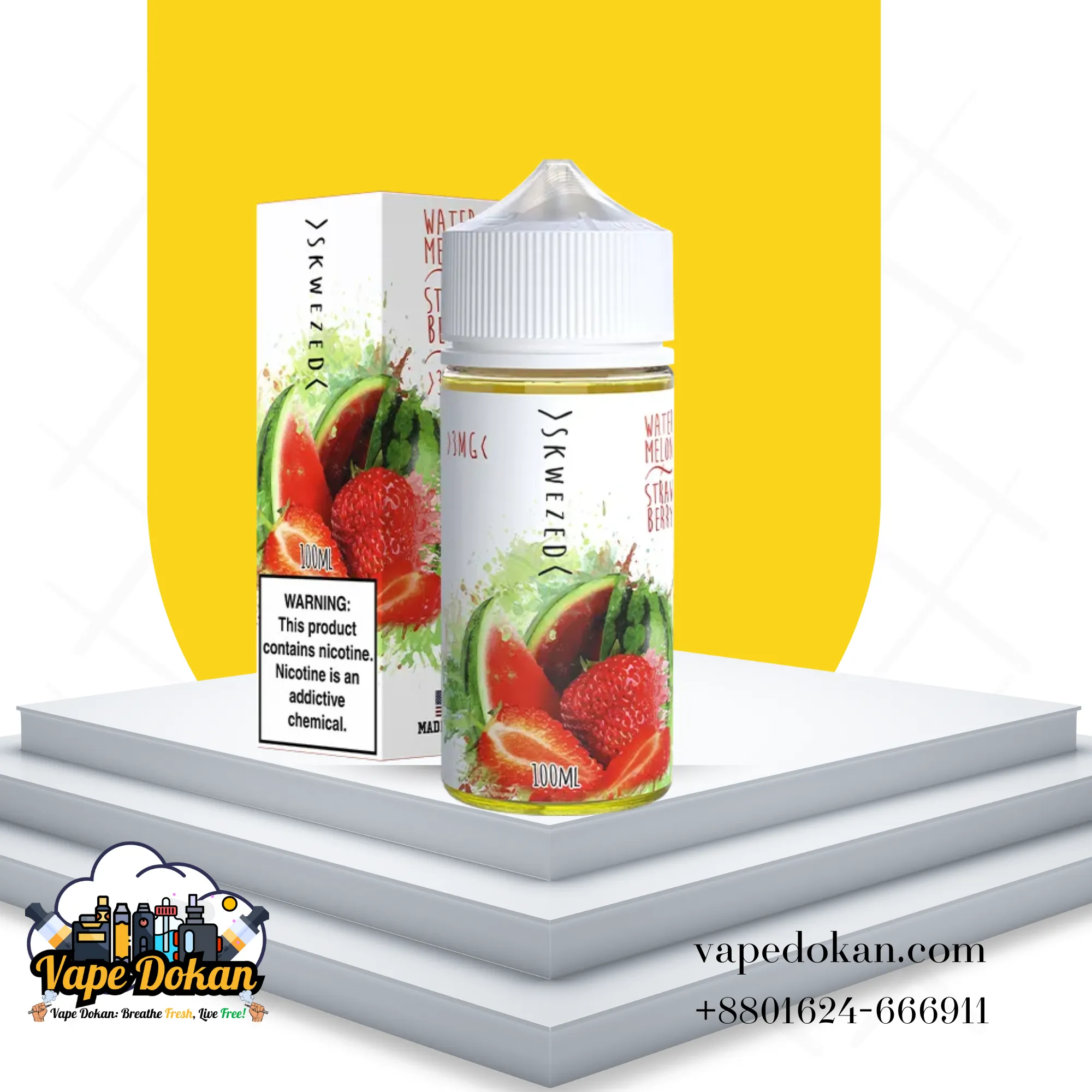 Skwezed Strawberry 100 ml - Vape Dokan